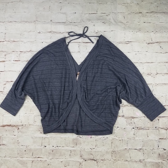 Lani | Sweaters | Lani Charcoal Gray Cardigan Open Front Cropped Knit ...